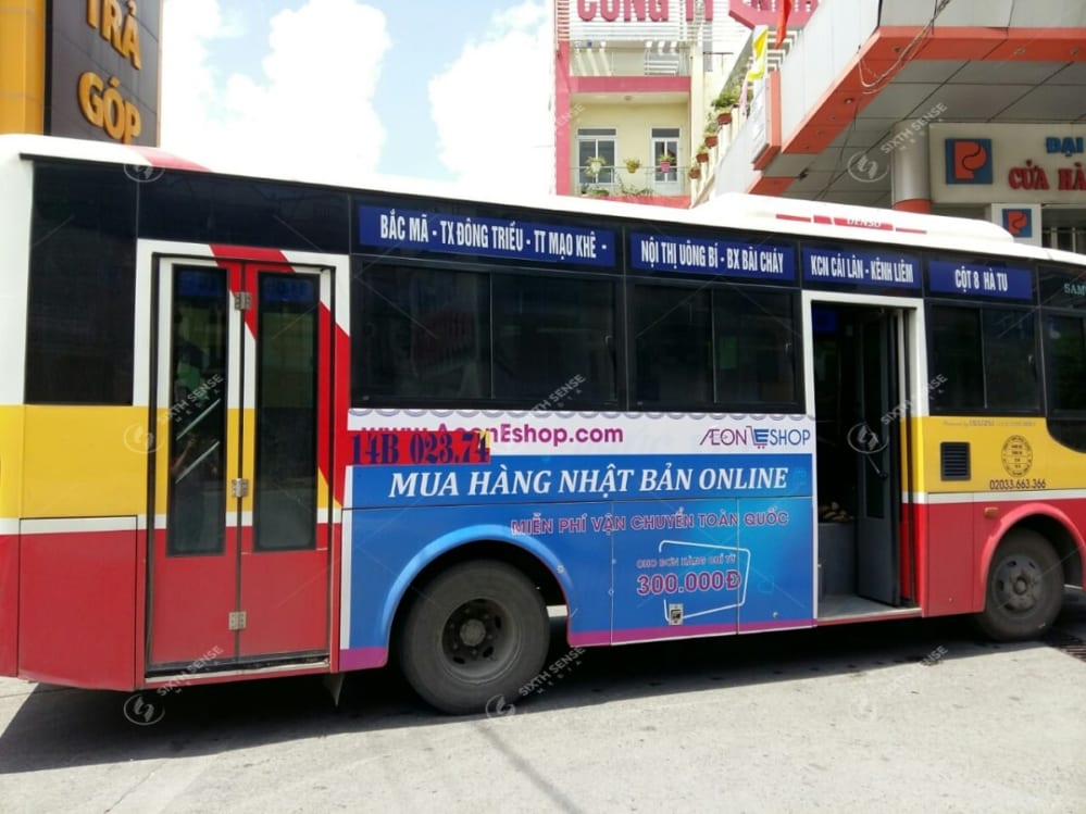 AEON Shop quảng cáo xe bus Bắc Ninh - Quảng Ninh - Hải Phòng - Công ty ...